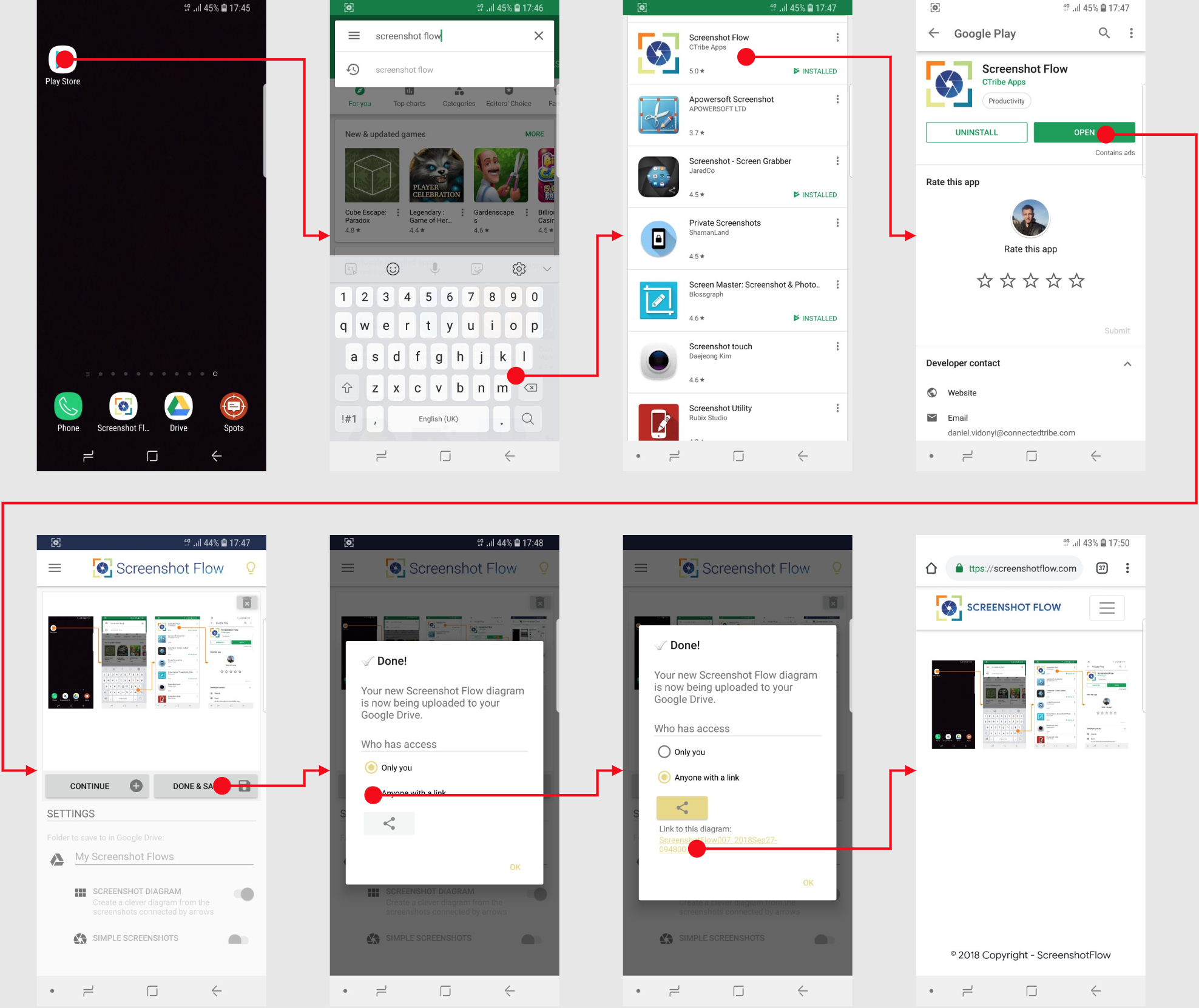 Screenshot Flow - Super Fast App Diagrams To Communicate Design